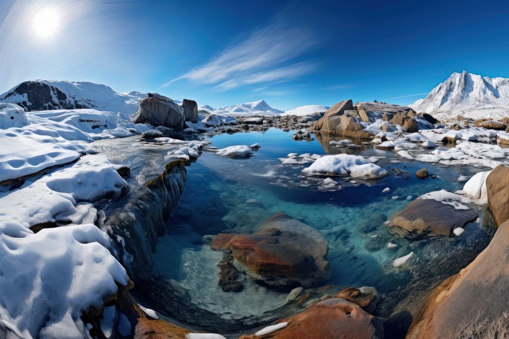 Creeking landscape panoramic mountain | Free Photo - rawpixel
