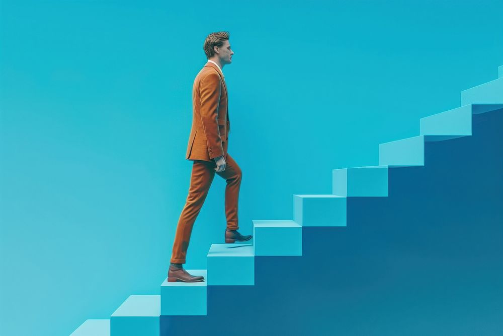 Leadership step architecture staircase standing. | Free Photo ...