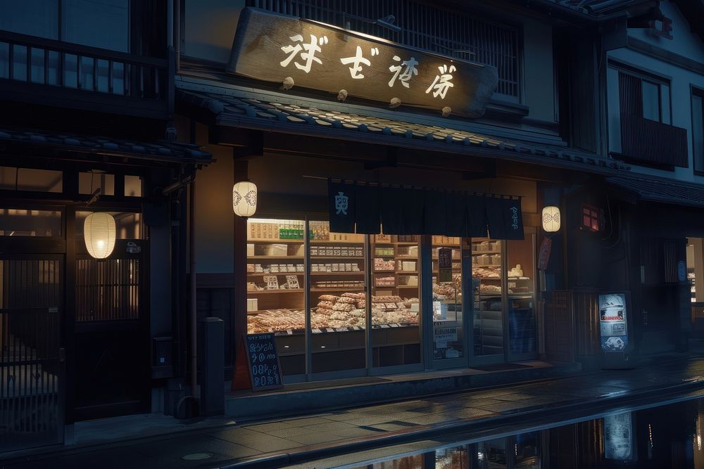 Building bakery store architecture. | Premium Photo - rawpixel