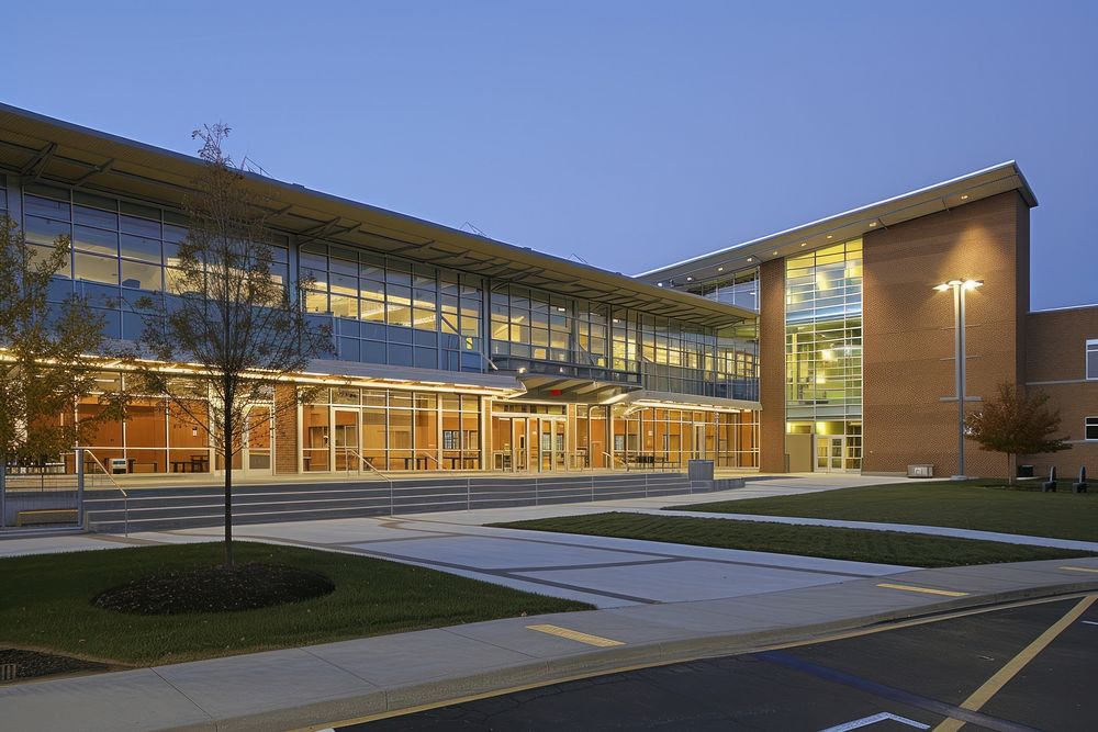 Building school architecture campus. | Free Photo - rawpixel