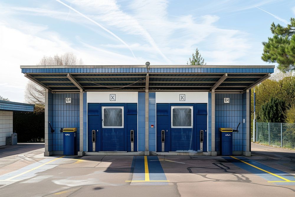 Car wash station architecture building | Free Photo - rawpixel