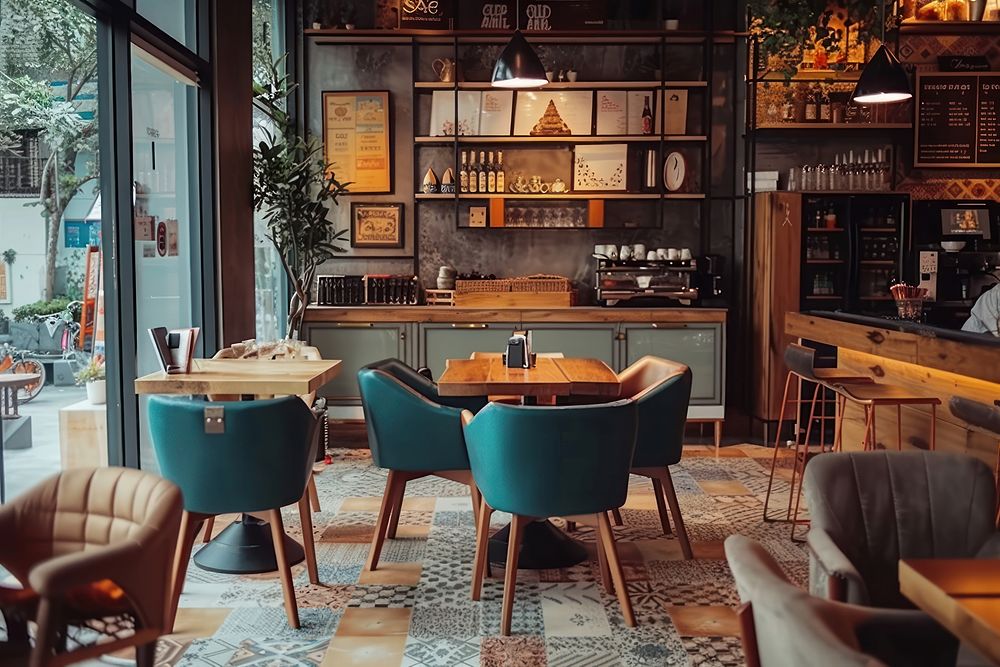Modern cafe restaurant interior design | Premium Photo - rawpixel