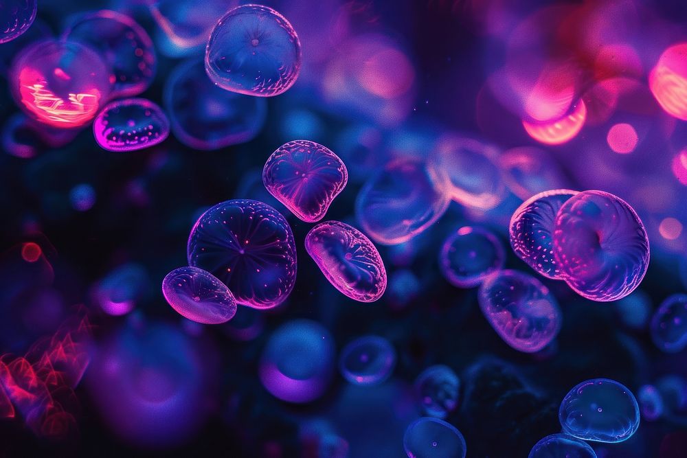 Bioluminescence cell background backgrounds light | Free Photo - rawpixel
