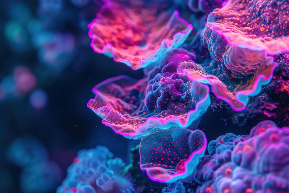 Bioluminescence biology background nature purple | Free Photo - rawpixel