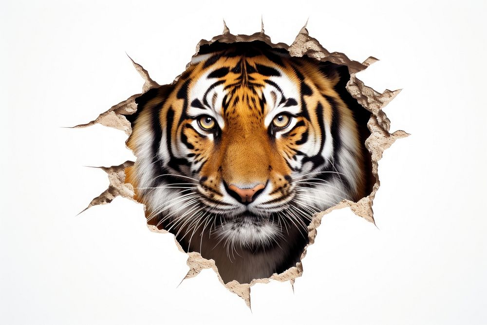 Tiger peeking animal wildlife portrait. | Premium Photo - rawpixel