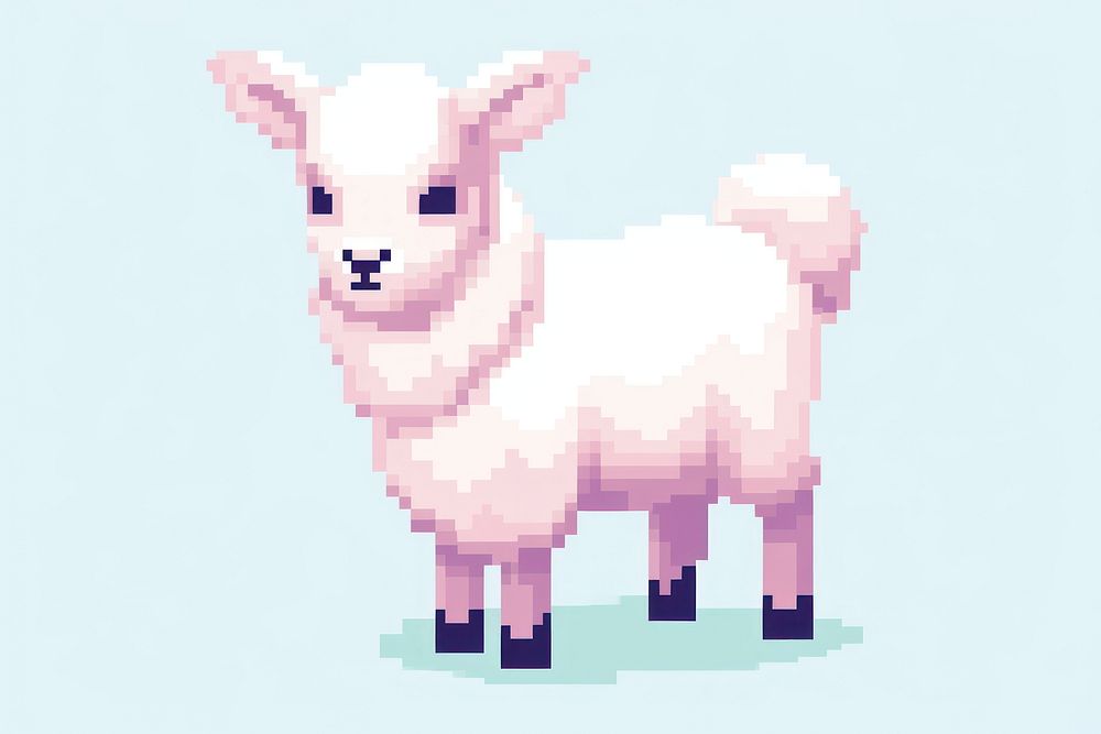 Goat pixel livestock animal mammal. | Free Photo Illustration - rawpixel
