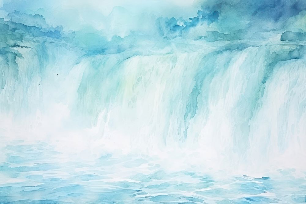 Waterfall background backgrounds painting outdoors. | Premium Photo ...