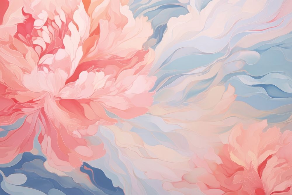 Peony backgrounds abstract painting. | Free Photo Illustration - rawpixel