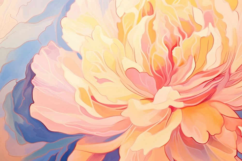 Peony backgrounds abstract painting. | Premium Photo Illustration ...