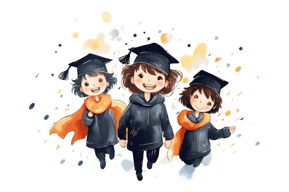 high school graduation drawing sketch. | Free Photo Illustration - rawpixel