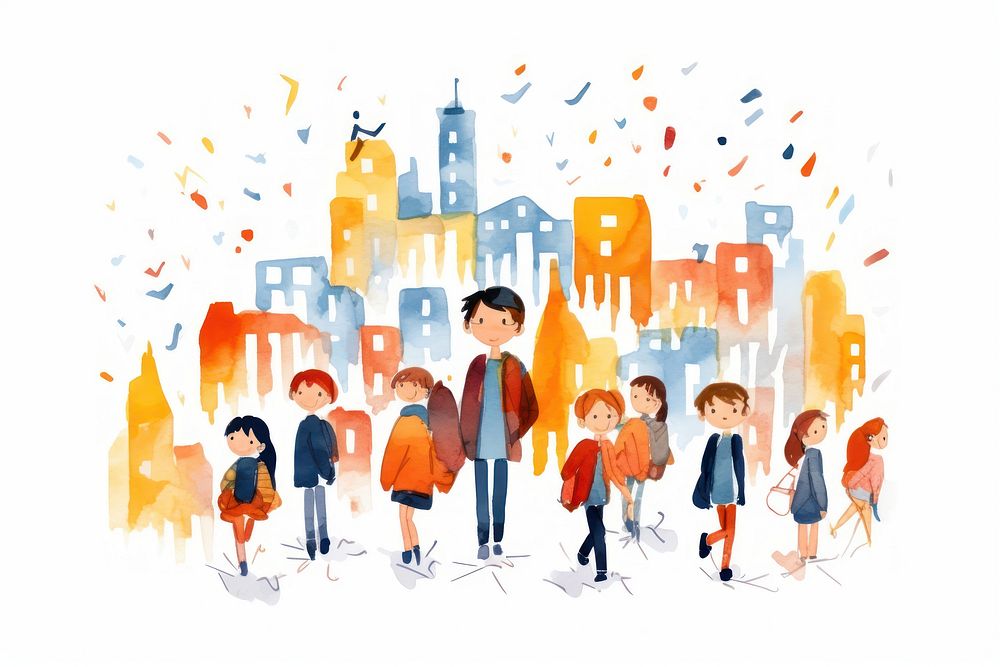 high school drawing sketch togetherness. | Free Photo Illustration ...