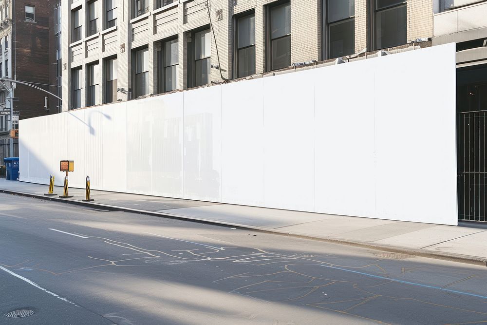 Exterior construction hoarding white wall | Free Photo - rawpixel