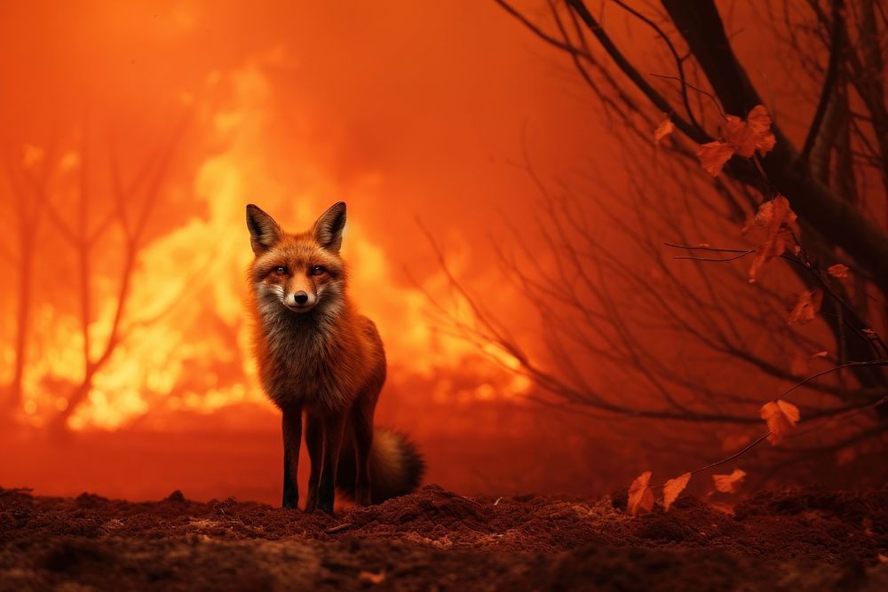 Animal fire wildlife mammal. | Premium Photo - rawpixel