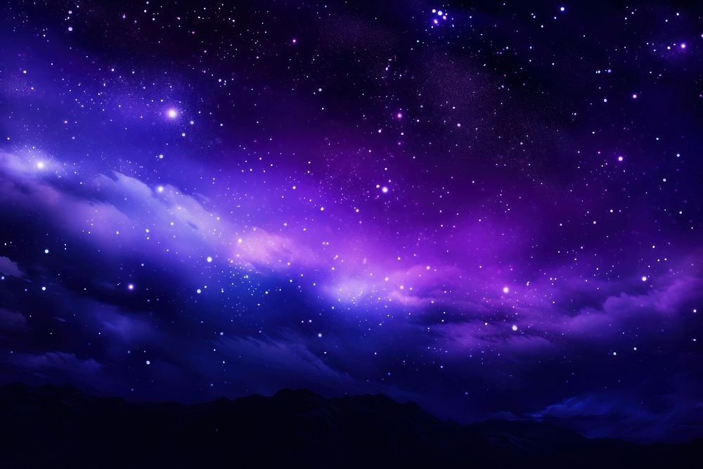 Neon night sky backgrounds astronomy | Premium Photo Illustration ...