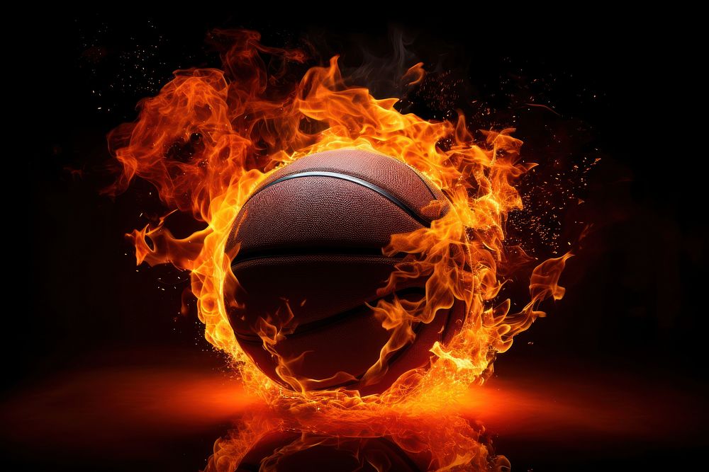 Basketball fire flame explosion. | Free Photo - rawpixel