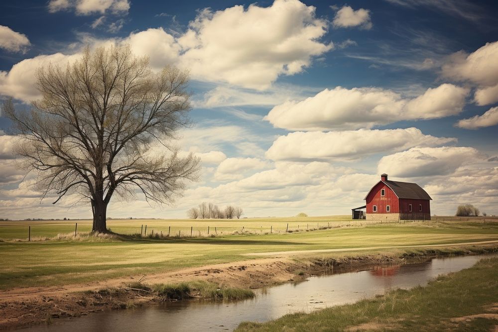 Farm architecture landscape building. | Premium Photo - rawpixel