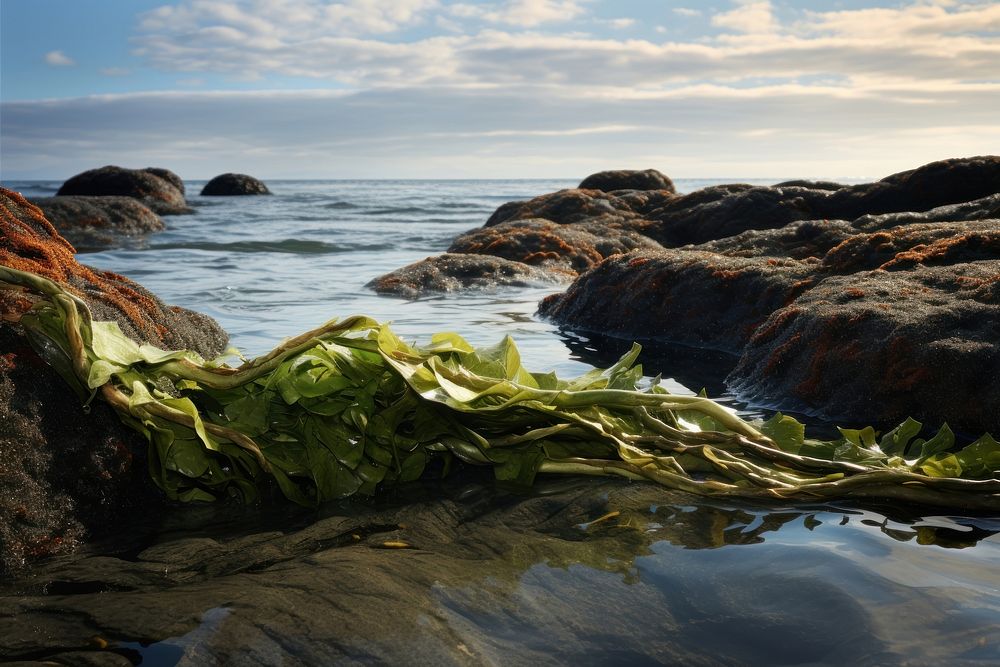Seaweed rock outdoors nature. | Premium Photo - rawpixel