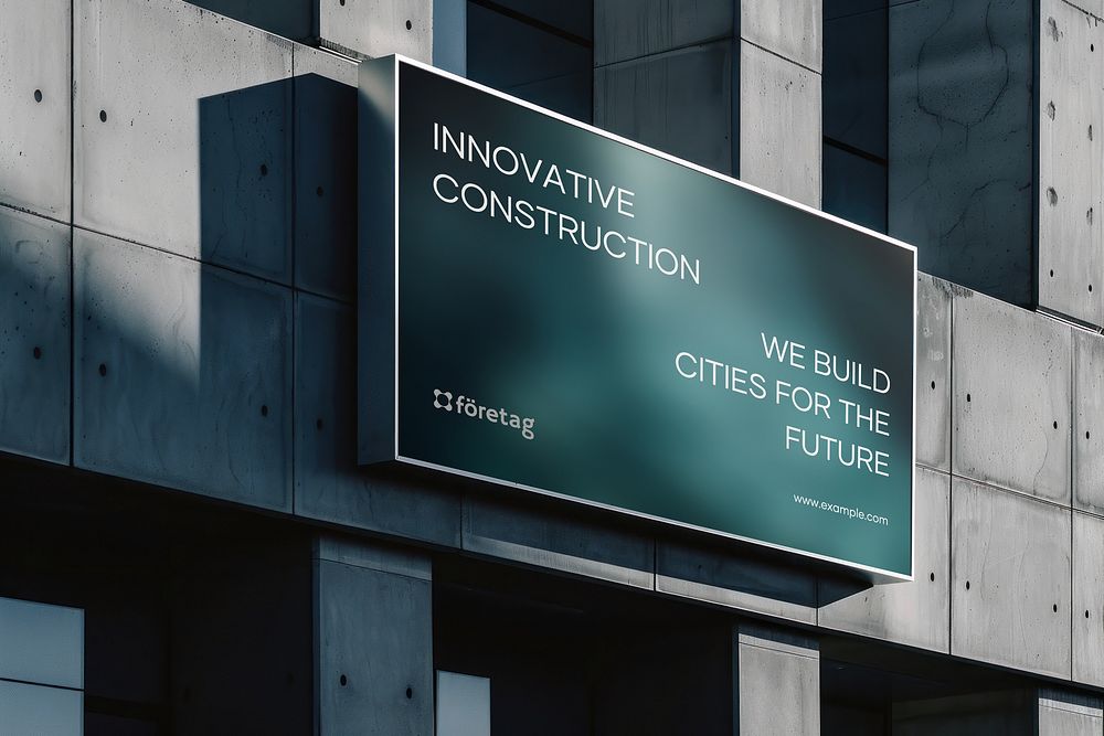 Construction ad billboard sign | Free Photo - rawpixel