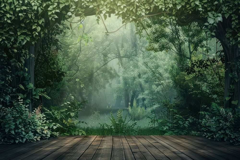 Empty forest stage backgrounds vegetation | Premium Photo - rawpixel