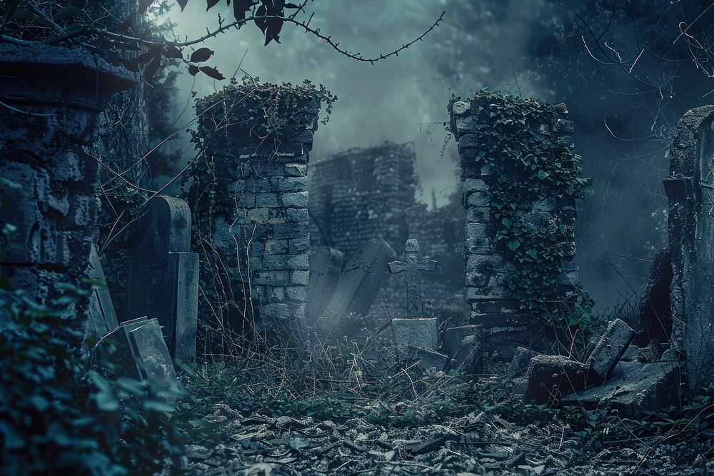 Empty graveyard stage architecture tranquility | Premium Photo - rawpixel