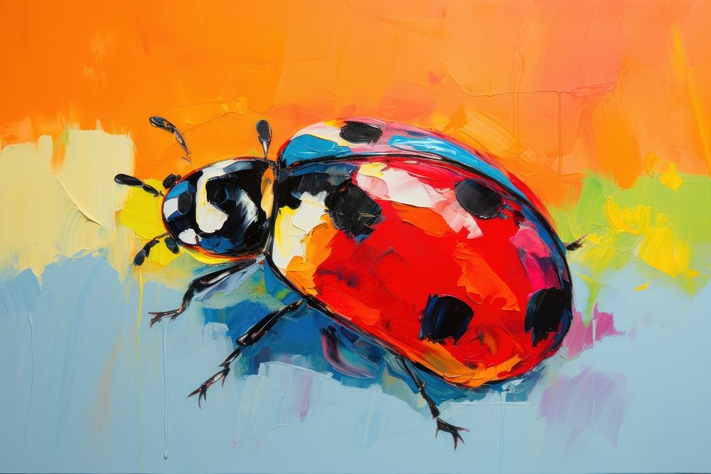 Ladybug painting animal art. | Premium Photo Illustration - rawpixel
