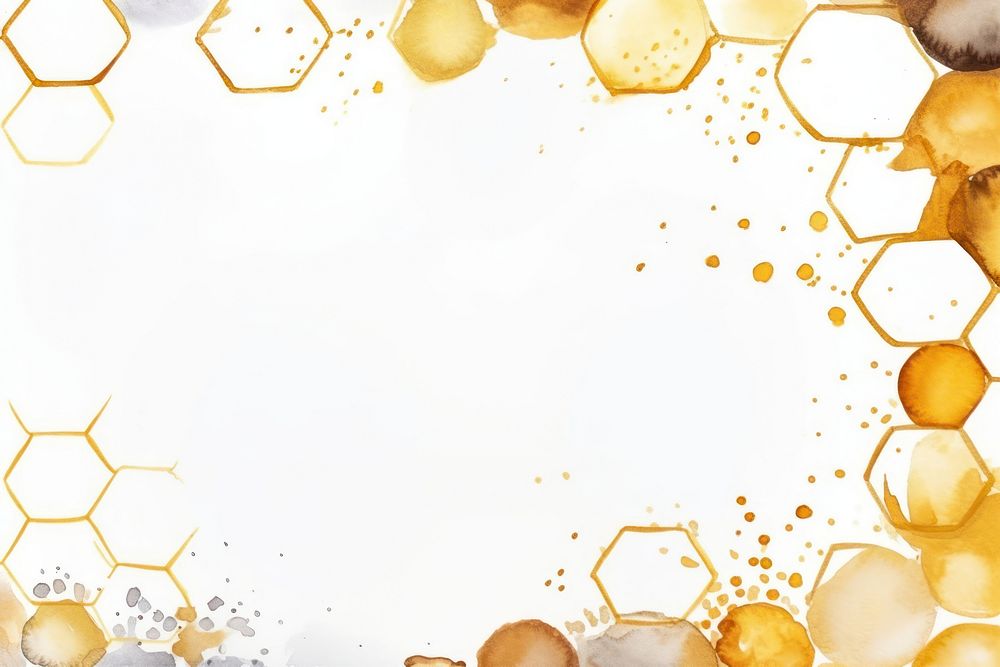 Honey comb border frame backgrounds | Free Photo Illustration - rawpixel