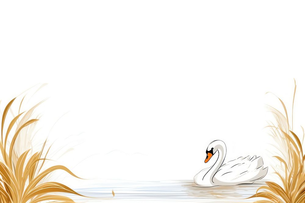 Swan frame animal white bird. | Premium Photo Illustration - rawpixel