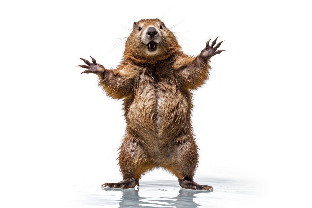 Happy smiling dancing Beaver wildlife | Premium Photo - rawpixel