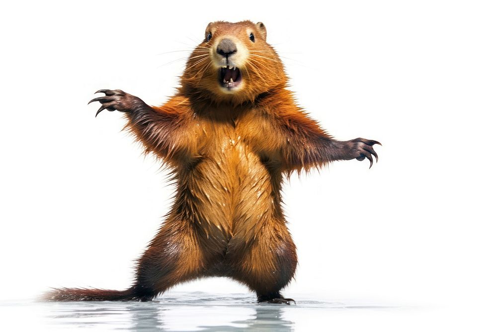 Happy smiling dancing Beaver wildlife | Premium Photo - rawpixel