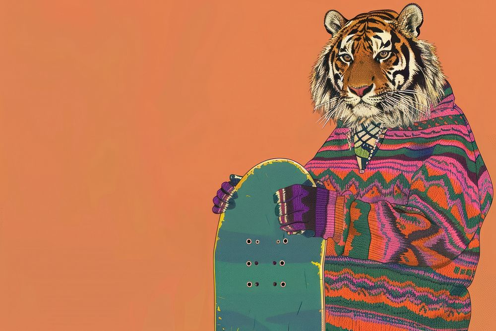 Tiger creativity carnivora wildlife. | Free Photo Illustration - rawpixel