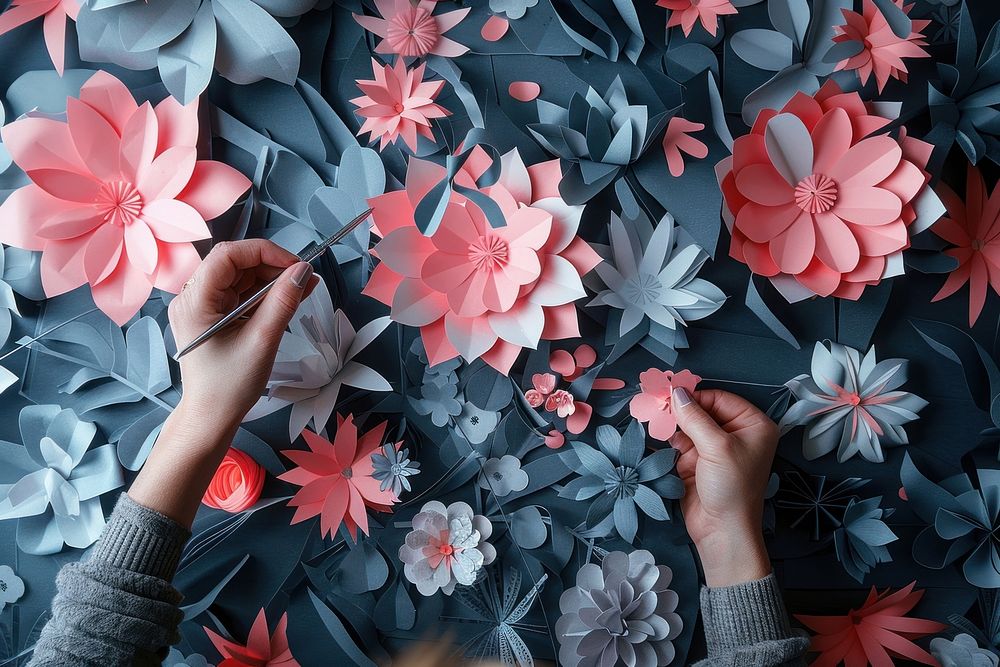 Person DIY art flower person. | Premium Photo - rawpixel