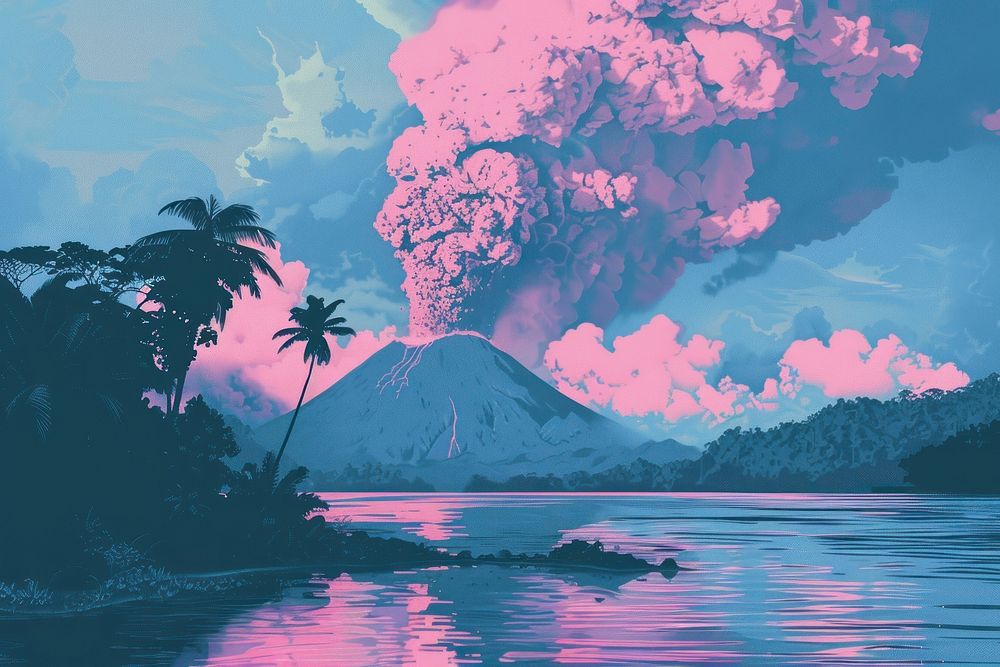 Volcano mountain outdoors nature. | Premium Photo Illustration - rawpixel