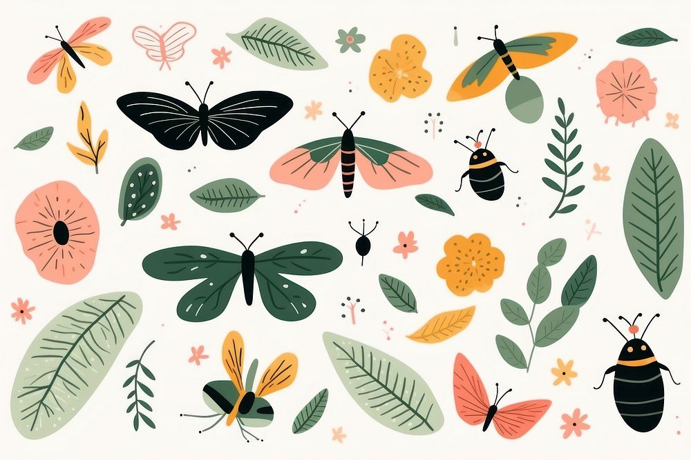 Insects backgrounds pattern animal. | Premium Photo Illustration - rawpixel