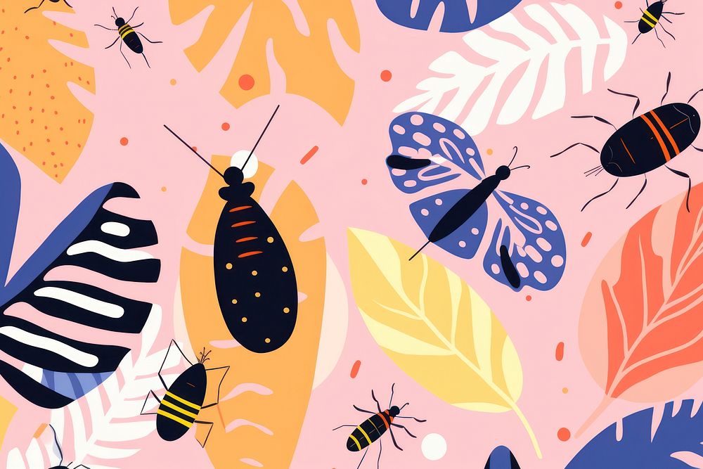 Insects backgrounds pattern animal. | Free Photo Illustration - rawpixel