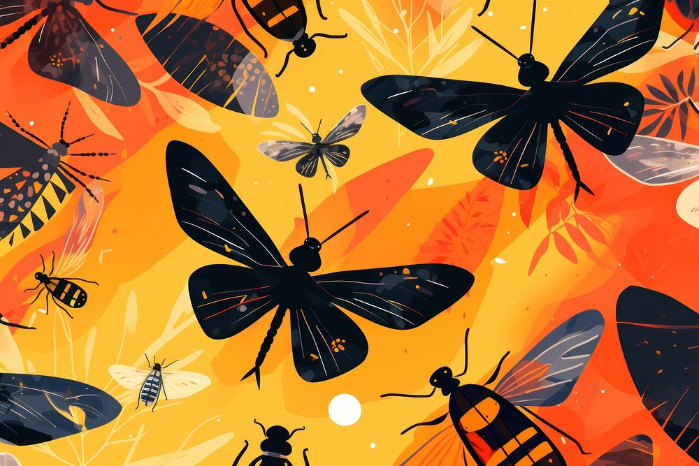 Insects backgrounds butterfly animal. | Premium Photo Illustration ...