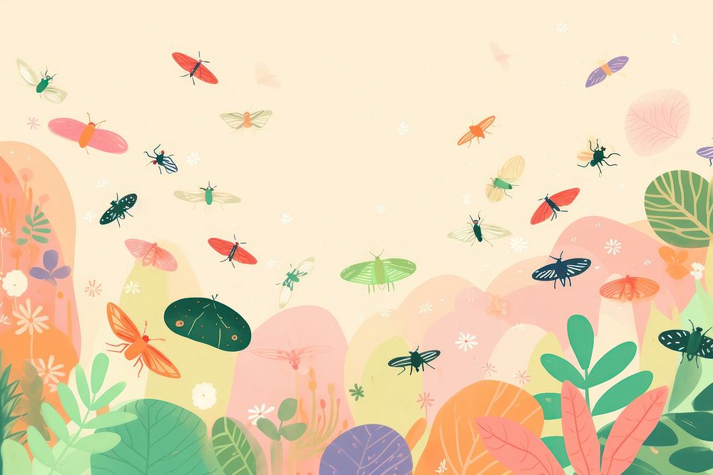 Insects backgrounds outdoors pattern. | Free Photo Illustration - rawpixel