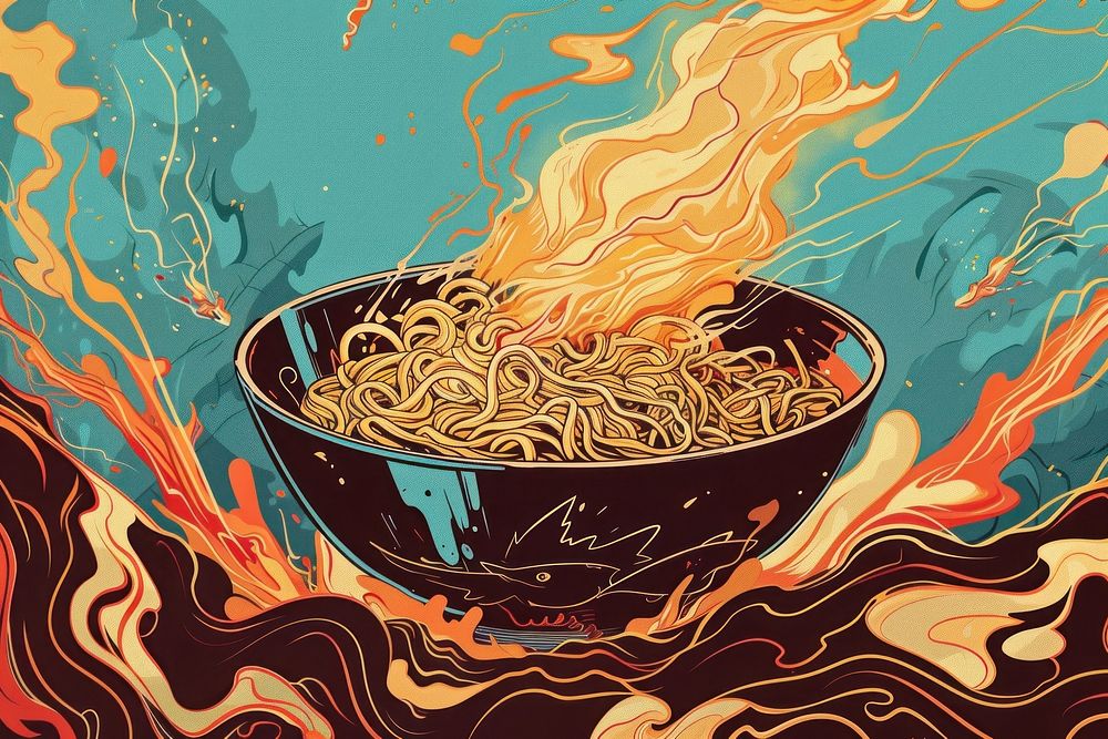 Japanese Fire Ramen Background Images | Free Photos, PNG Stickers ...