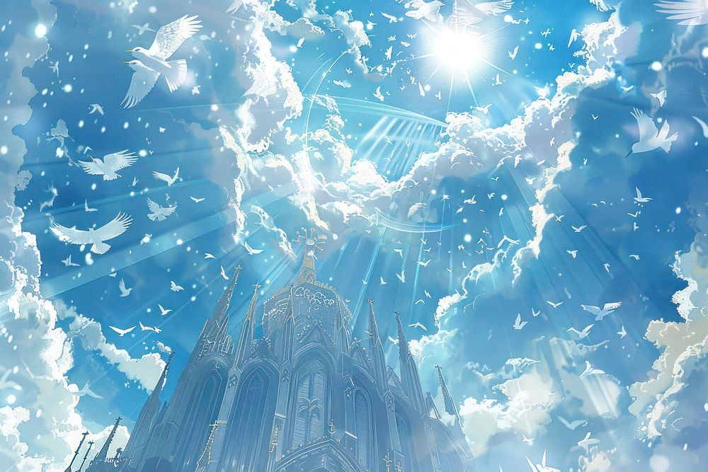 Heaven sky backgrounds sunlight. | Premium Photo Illustration - rawpixel