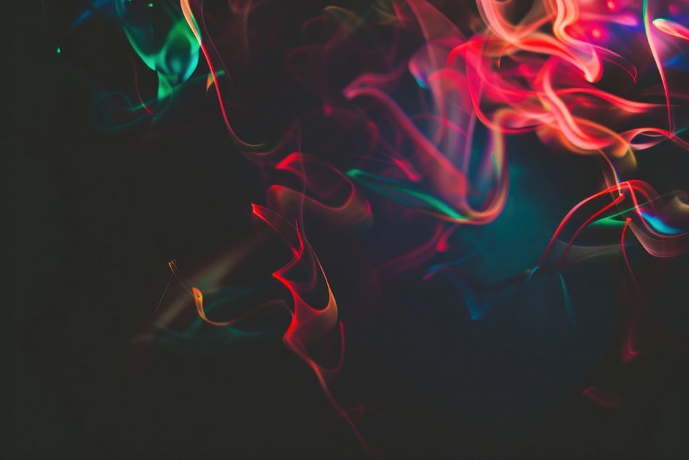 Neon light abstract pattern smoke. | Premium Photo - rawpixel