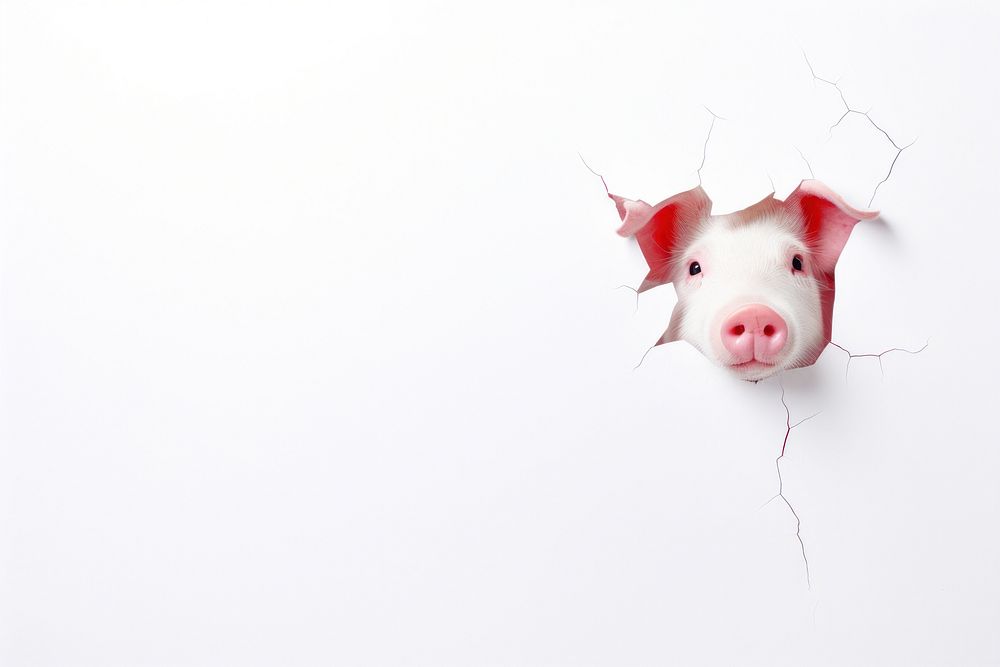 Torn strip pig paper animal | Premium Photo - rawpixel