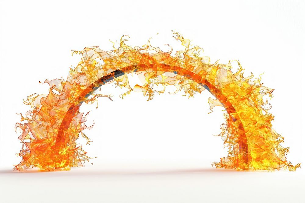 Fire arch white background architecture | Premium Photo - rawpixel