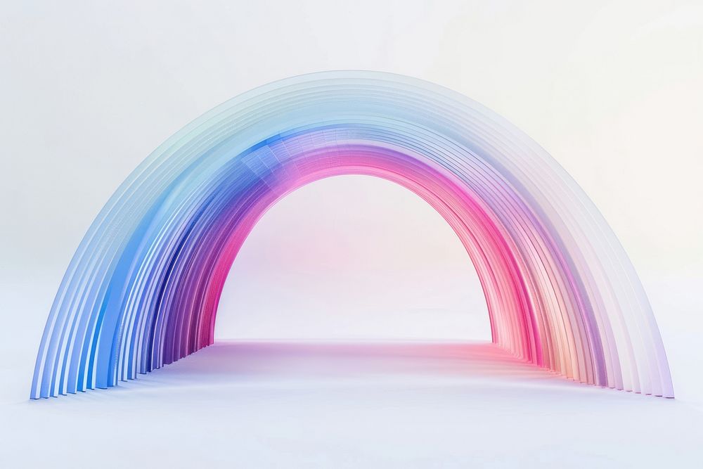 Gradient arch architecture simplicity spectrum. | Premium Photo - rawpixel