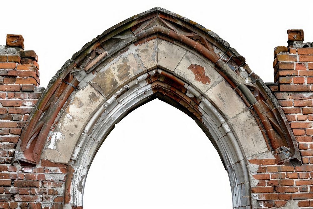 Tudor arch architecture brick white | Free Photo - rawpixel