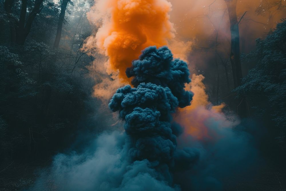 Smoke bomb fire explosion exploding. | Free Photo - rawpixel
