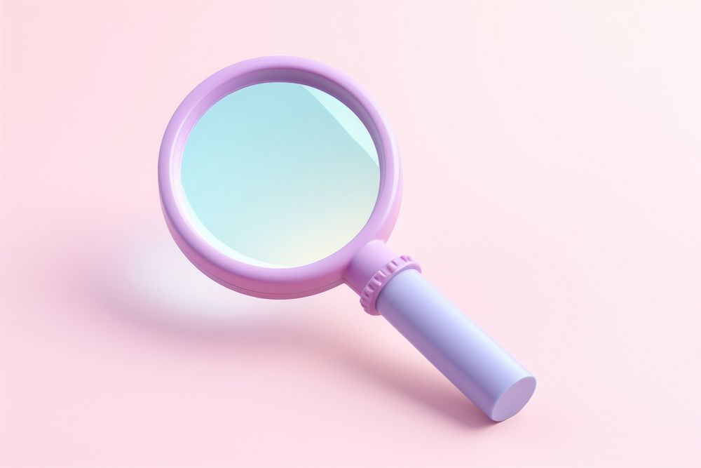 Toy magnifying glass reflection discovery | Premium Photo Illustration ...
