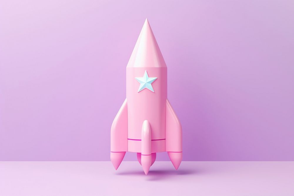 Paper rocket Cute missile celebration | Premium Photo Illustration ...