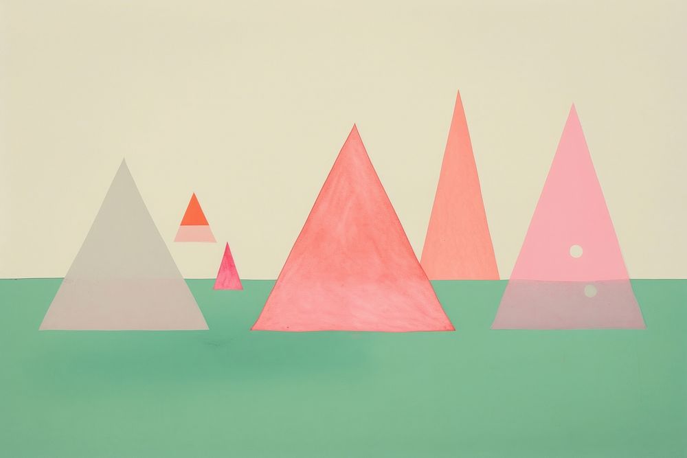 Pyramid creativity painting triangle. | Premium Photo Illustration ...