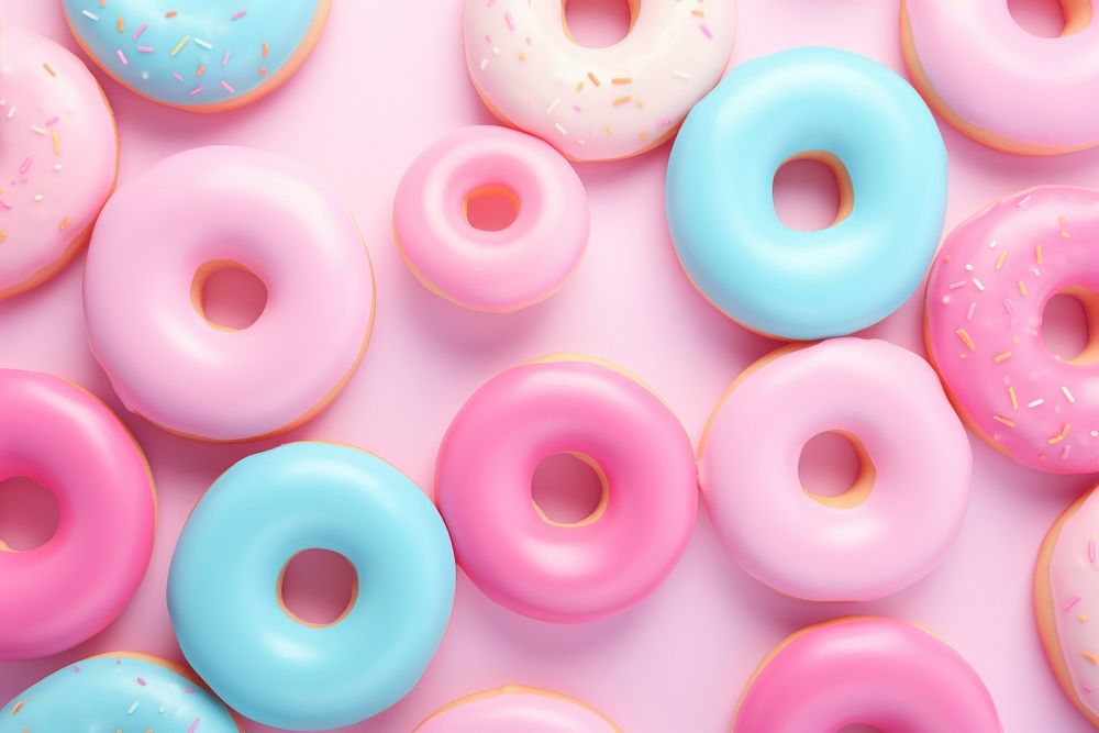 Donuts gradient background backgrounds pattern | Free Photo ...