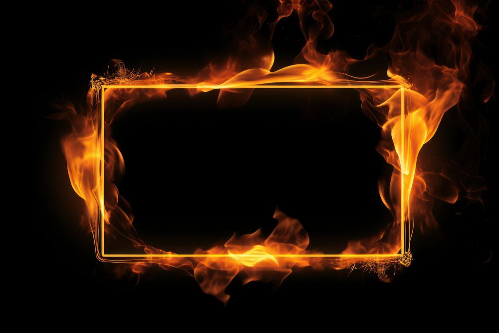 Photo fire rectangle frame fireplace | Free Photo Illustration - rawpixel