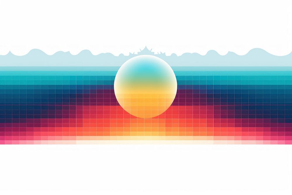 Sun rise sky abstract graphics. | Premium Photo Illustration - rawpixel